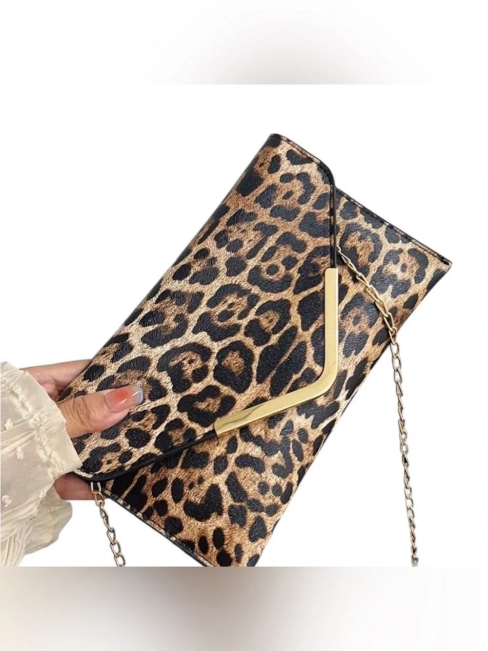 Bags | Nwot Leopard Print Envelope Clutch Or Crossbody Bag Nwot | Poshmark